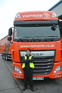Young driver Danny gets keys to new DAF - Viamaster Training